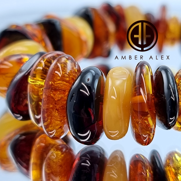 Multi-Color Amber Chips Stretch Bracelet – Amber Alex Jewelry