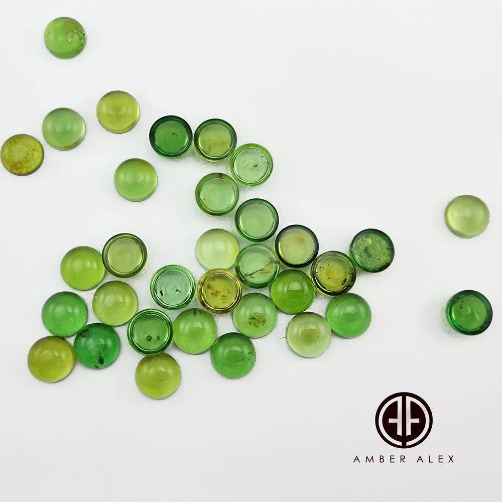 Green Amber Calibrated Round Cabochons – Amber Alex Jewelry