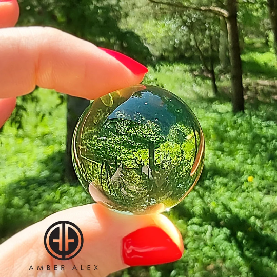 Green Amber Sphere Ball Stone – Amber Alex Jewelry