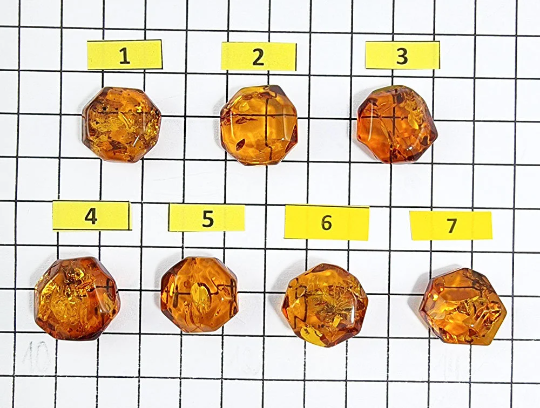 Cognac Amber Crystal Cut Stone – Amber Alex Jewelry